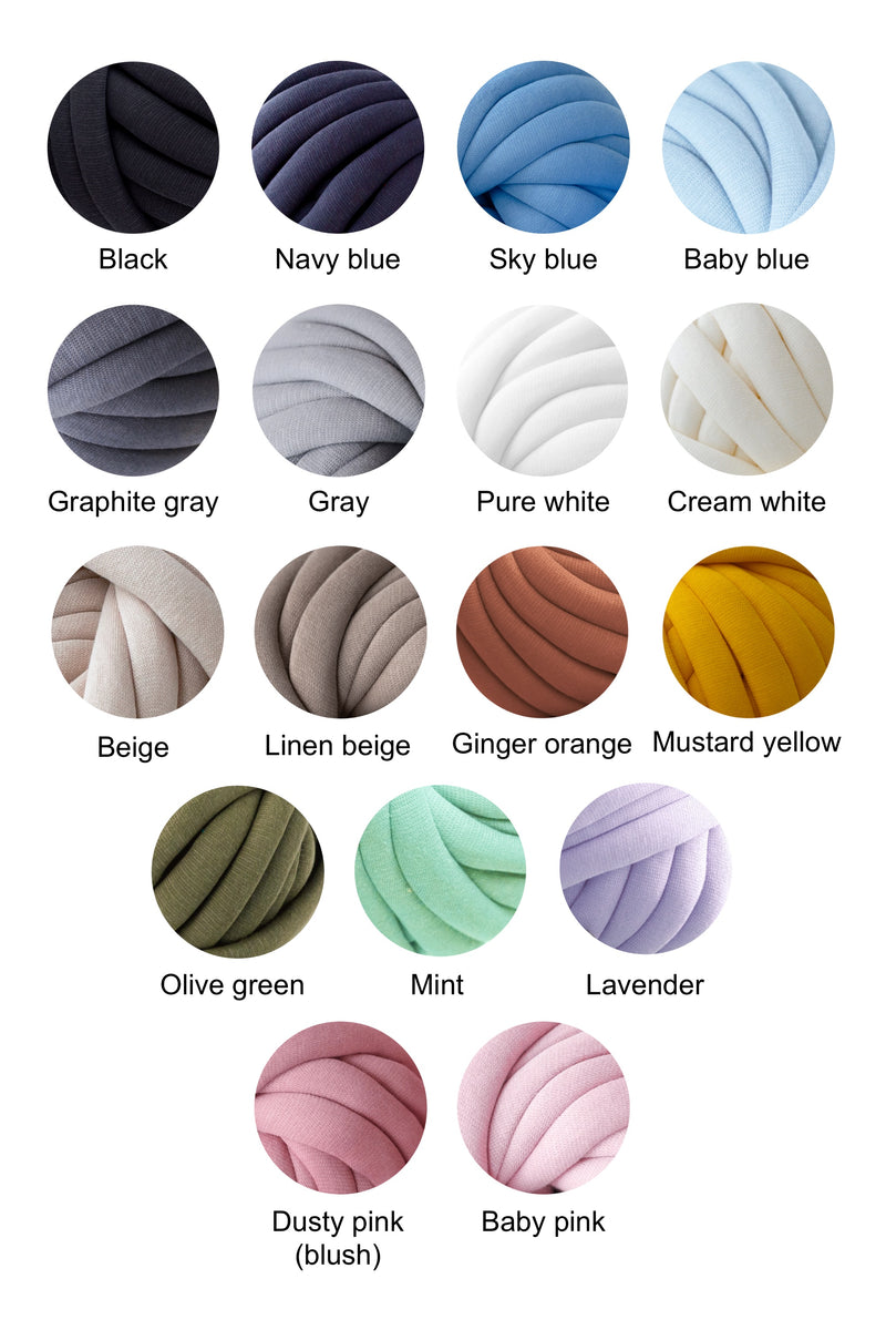 Cotton Tube Yarn Samples | Wool Art