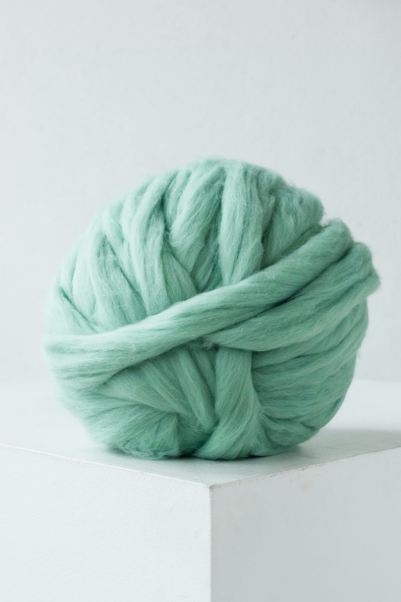 Mint Color Chunky Knit Yarn | Wool Art