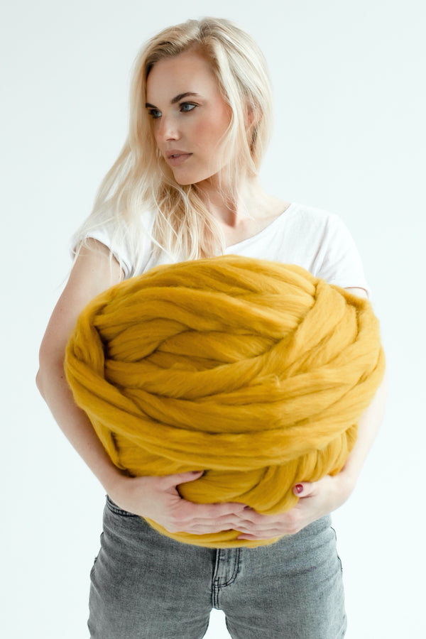 Pink Chunky Knit Wool | Wool Art