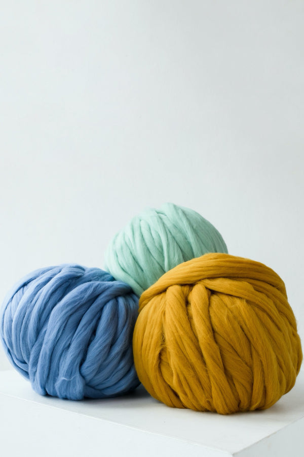 Mustard Yellow Chunky Knit Yarn | Wool Art